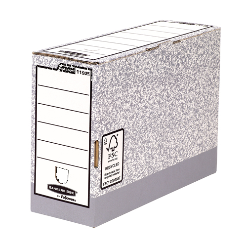Fellowes 1180501 file storage box Paper Grey, 40 in distributor ...