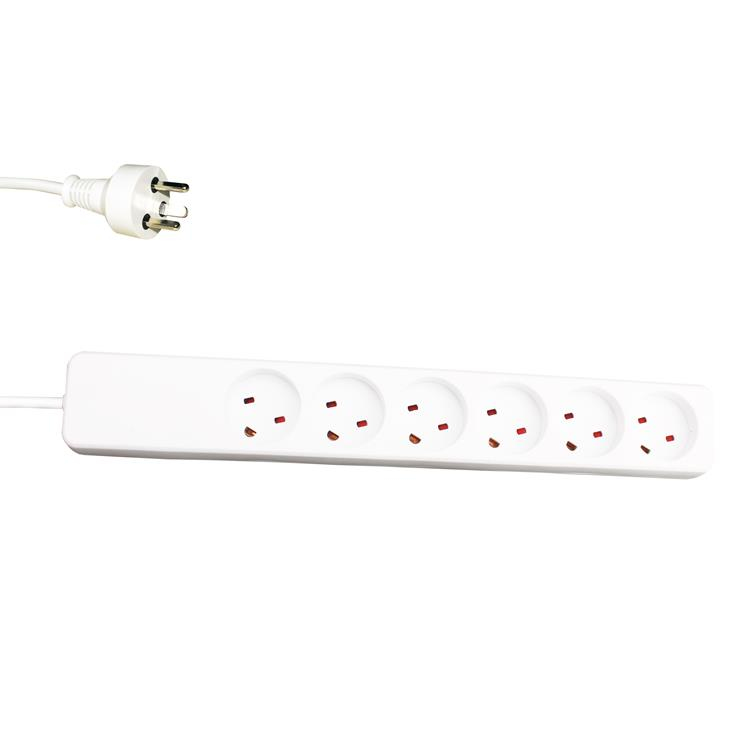 Garbot 24155124-3EE power extension 3 m 6 AC outlet(s) Indoor White ...