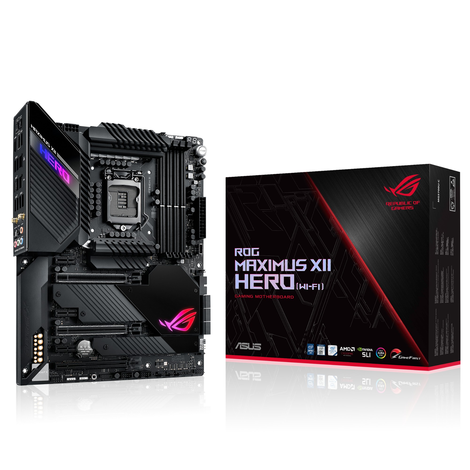 ASUS ROG MAXIMUS XII HERO (WI-FI) Intel Z490 LGA 1200 (Socket H5) ATX ...
