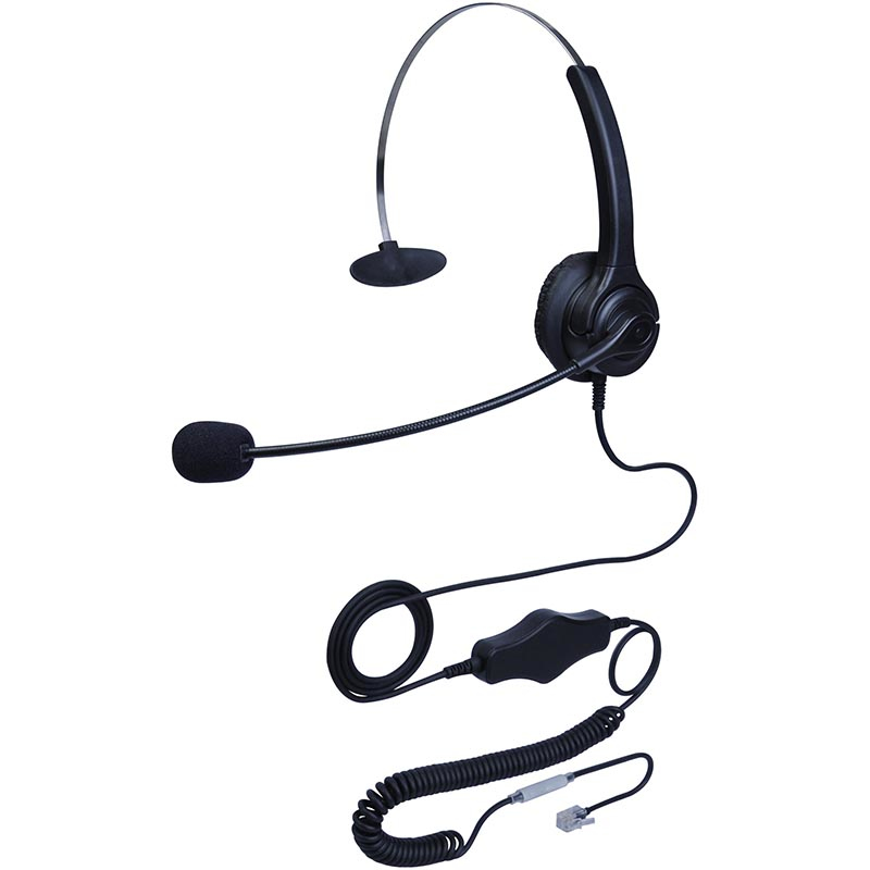 EDIS EC147 headphones/headset Wired Head-band Office/Call center Black ...