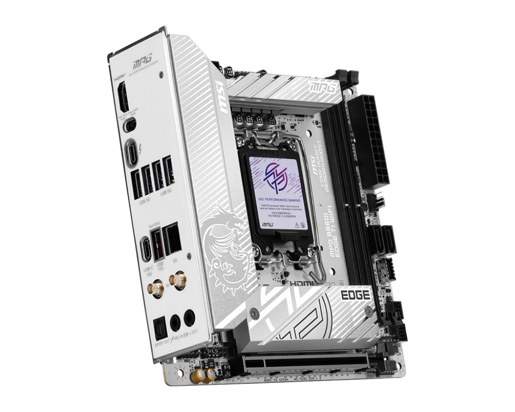 MSI MPG B860I EDGE TI WIFI motherboard Intel B860 LGA 1851 (Socket V1 ...