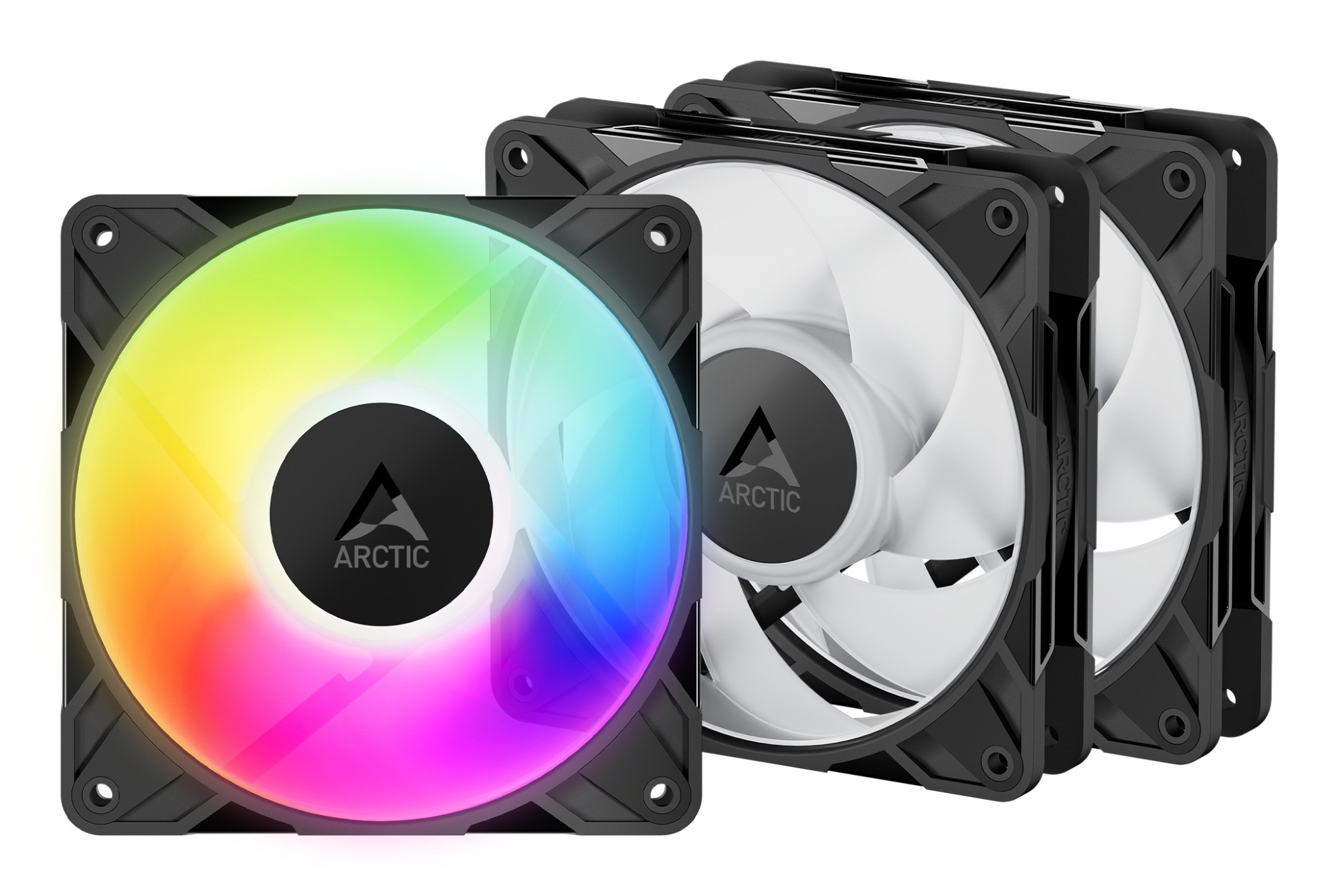 ARCTIC Freezer P12 Pro A-RGB - 3 Pack - 120 mm A-RGB PWM Fan with Cable ...