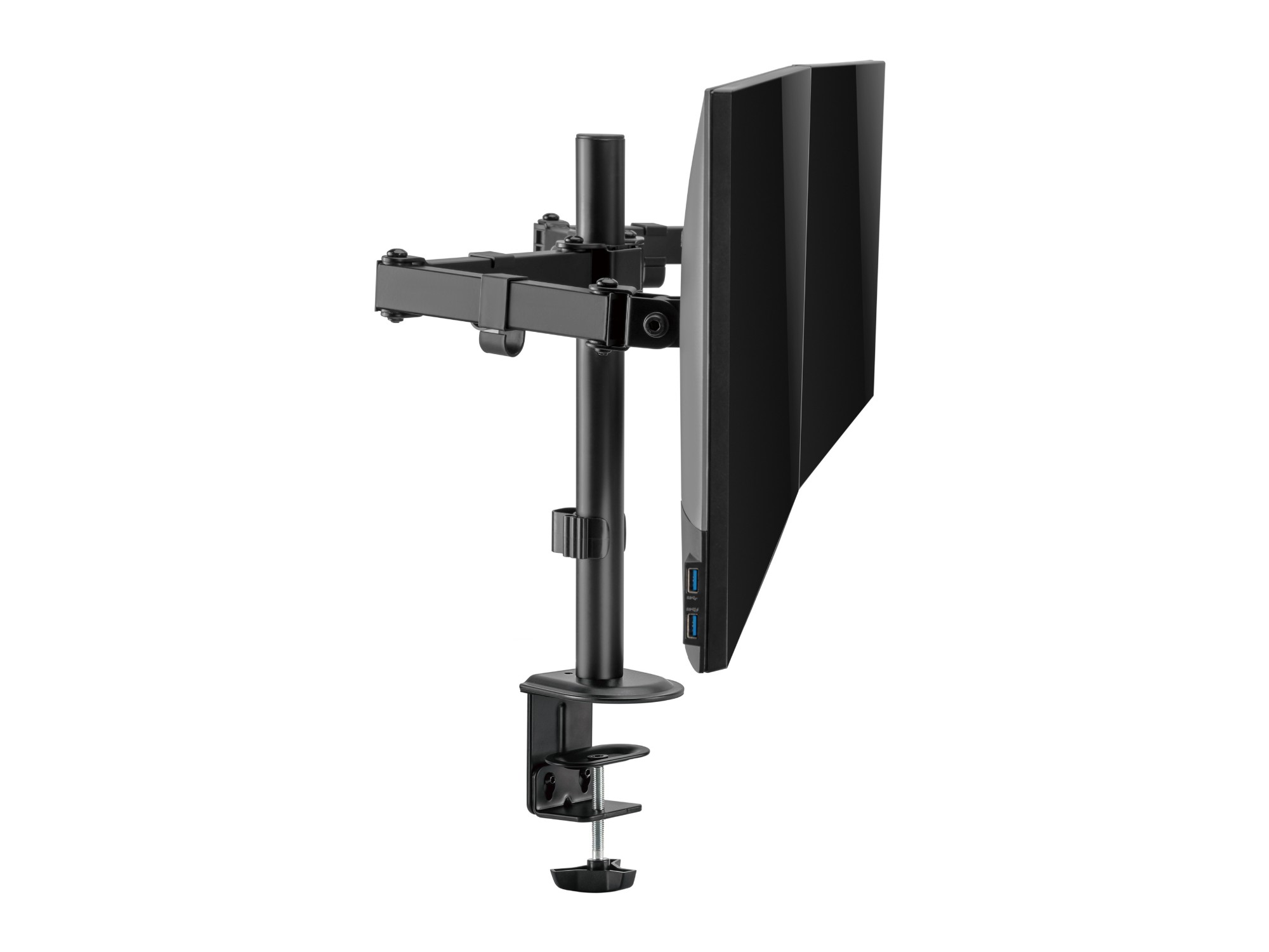 Equip 17"-32" Articulating Dual Monitor Desk Mount Bracket, 125 in ...