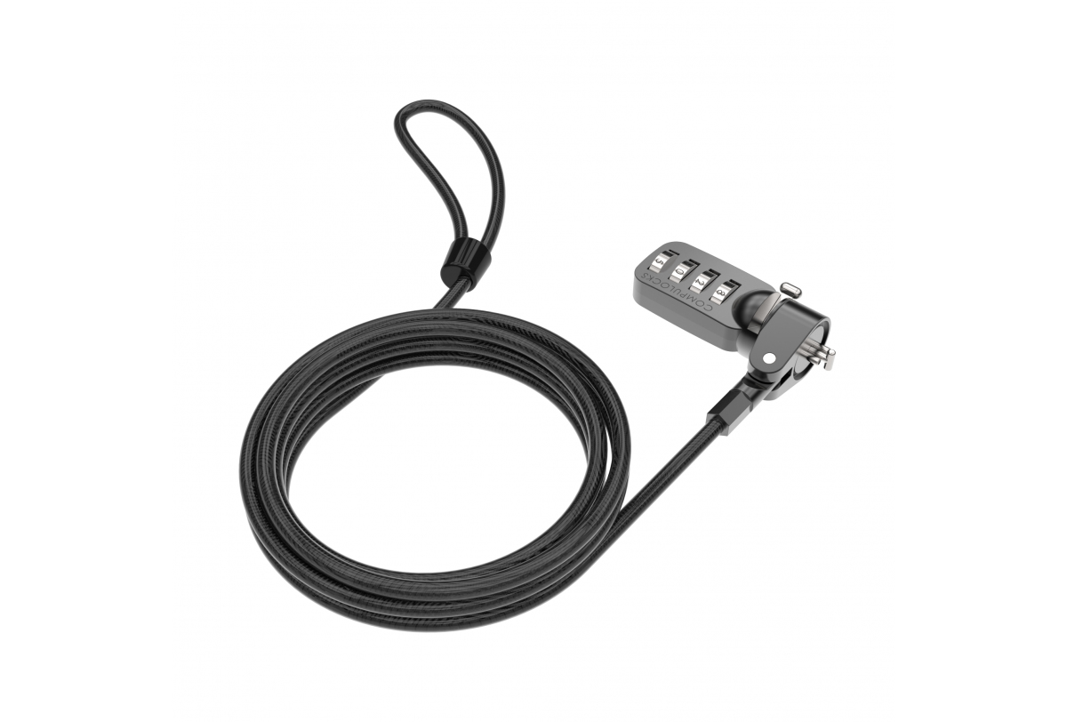 Compulocks T-bar Security Combination Cable Lock Black, 5840 in ...