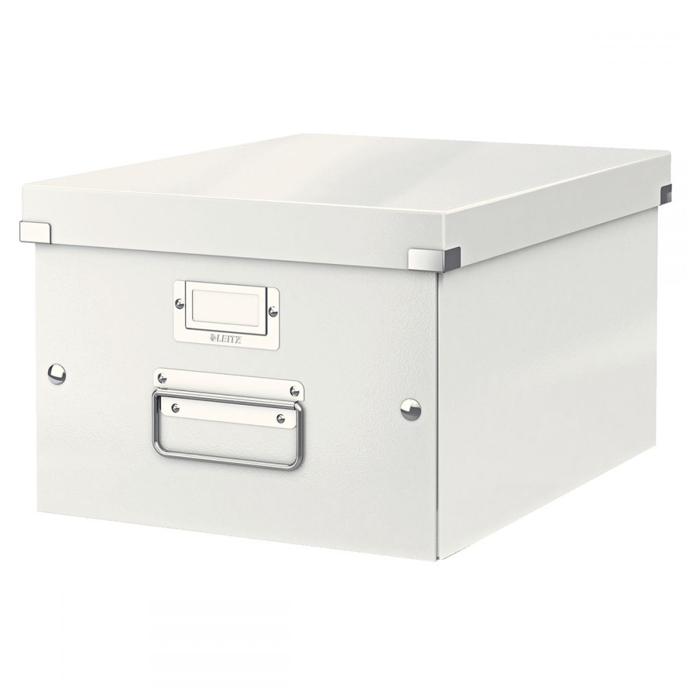 Leitz 60440001 Click and Store WOW Medium Storage Box White, 403 in ...