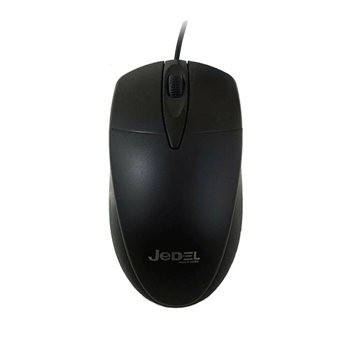 Jedel (CP72) Wired Optical Mouse, 1000 DPI, USB, Black, 1503 in ...