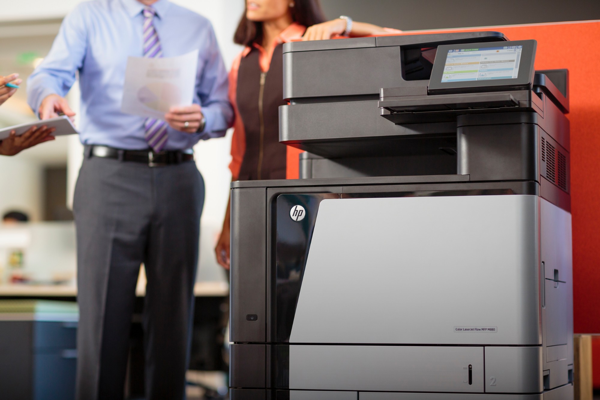 HP Color LaserJet Enterprise Flow MFP M880z, Print, copy, scan, fax ...