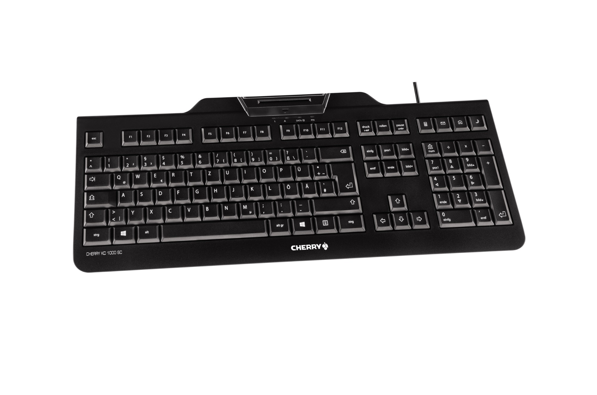 CHERRY KC 1000 SC keyboard USB QWERTY UK English Black, 189 in ...