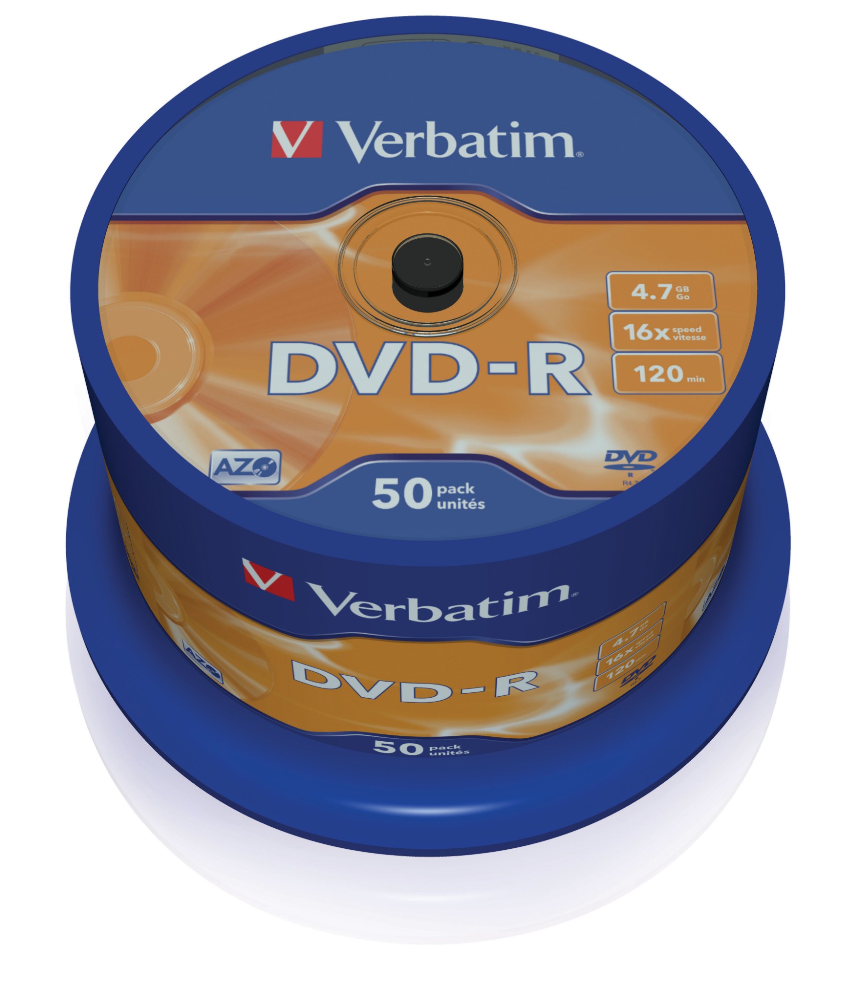 Verbatim DVD-R Matt Silver 4.7 GB 50 pc(s), 360 in distributor ...